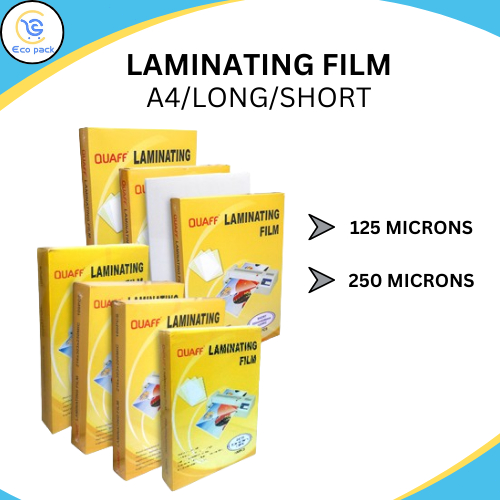 Short | A4 | Long QUAFF Laminating Film Hot Lamination Process ...