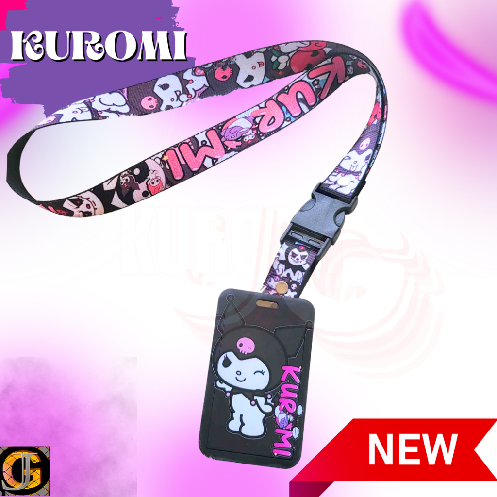 jg Kuromi Design High Quality Id Lace Id Badge Holder Lanyards sling ...