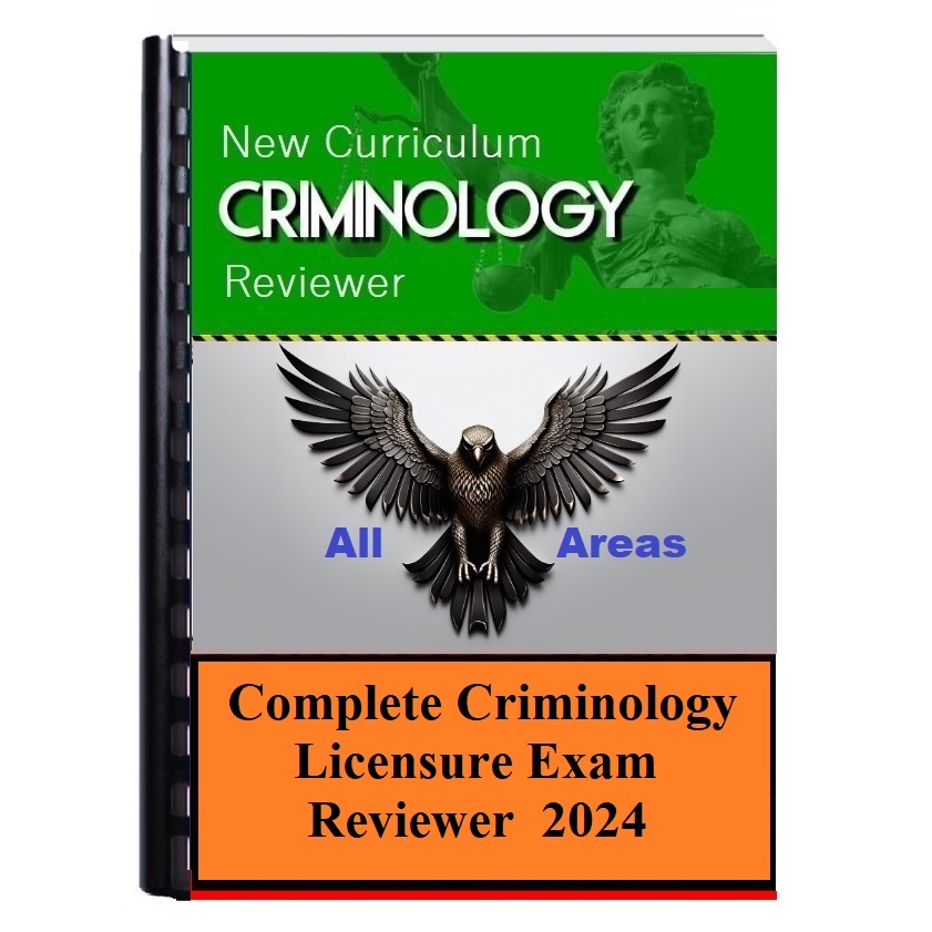 Criminologist Board Exam Reviewer 2024 New Curriculum Edition | Shopee ...