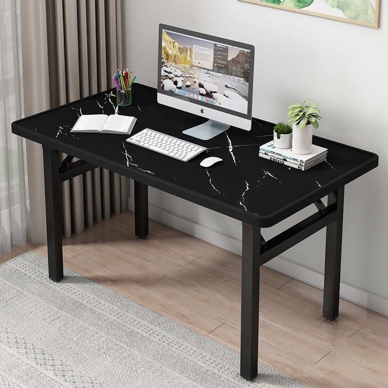 Folding table rectangular computer table home dining table heavy duty ...