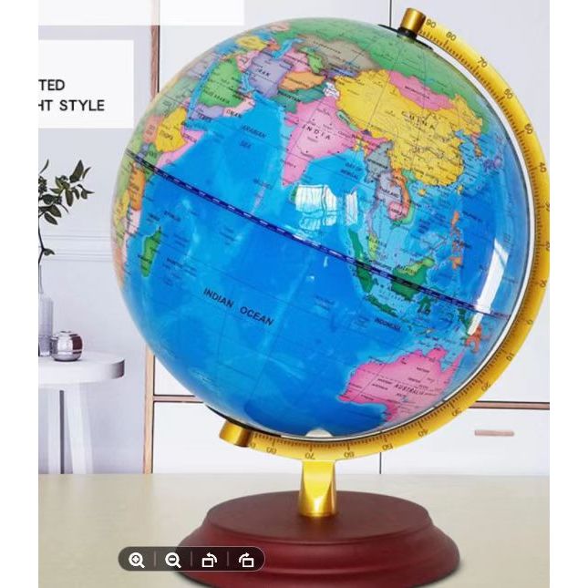 25CM LED Light World Earth Globe Map Geography Educational Toy Luminous ...