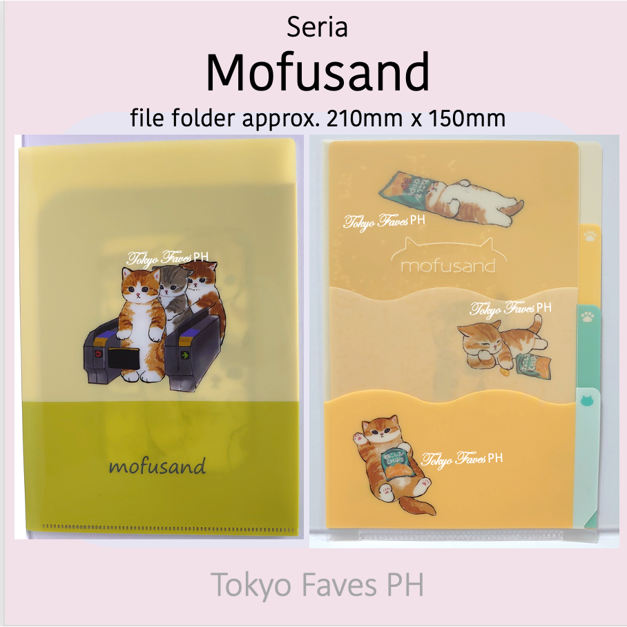 Mofusand file folder Daiso Seria Watts Can Do | Shopee Singapore