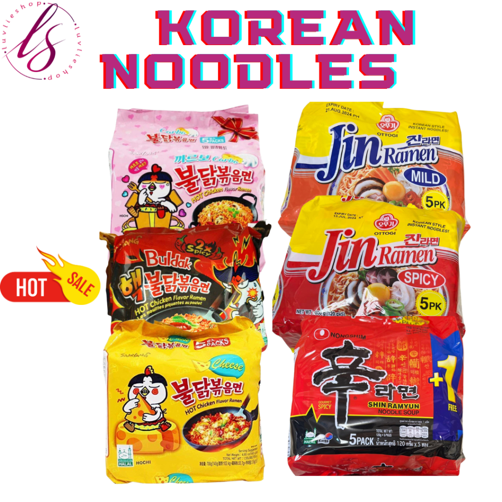 | Korean Noodles - Samyang, Buldak, Jin Ramen, Bulgogi, Shin Ramyun ...