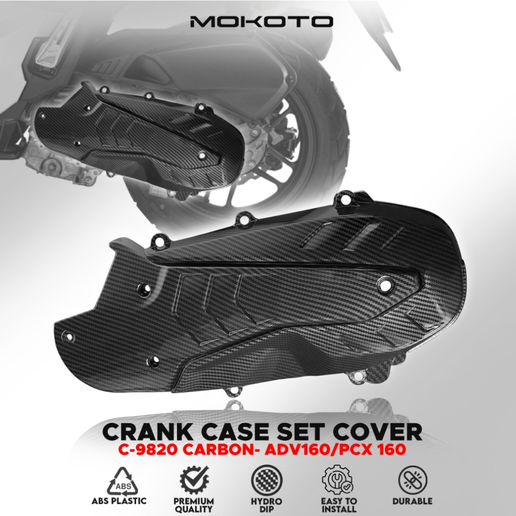 MOKOTO ADV160 PCX160 CRANKCASE SET COVER CARBON FOR HONDA ADV160 PCX160 ...
