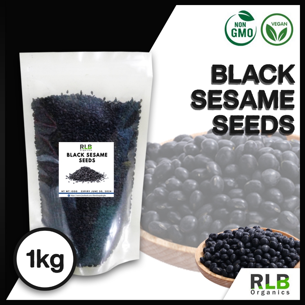 1 Kilogram Black Sesame Seeds Filled with Antioxidant Kitchen ...
