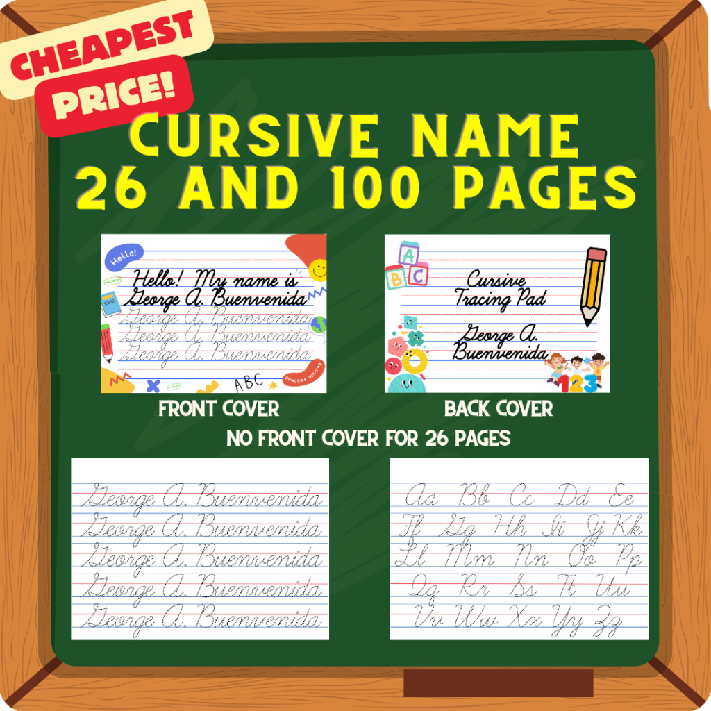 Tracing Pad Cursive !!️( 26 pages / 100 pages) | Shopee Singapore