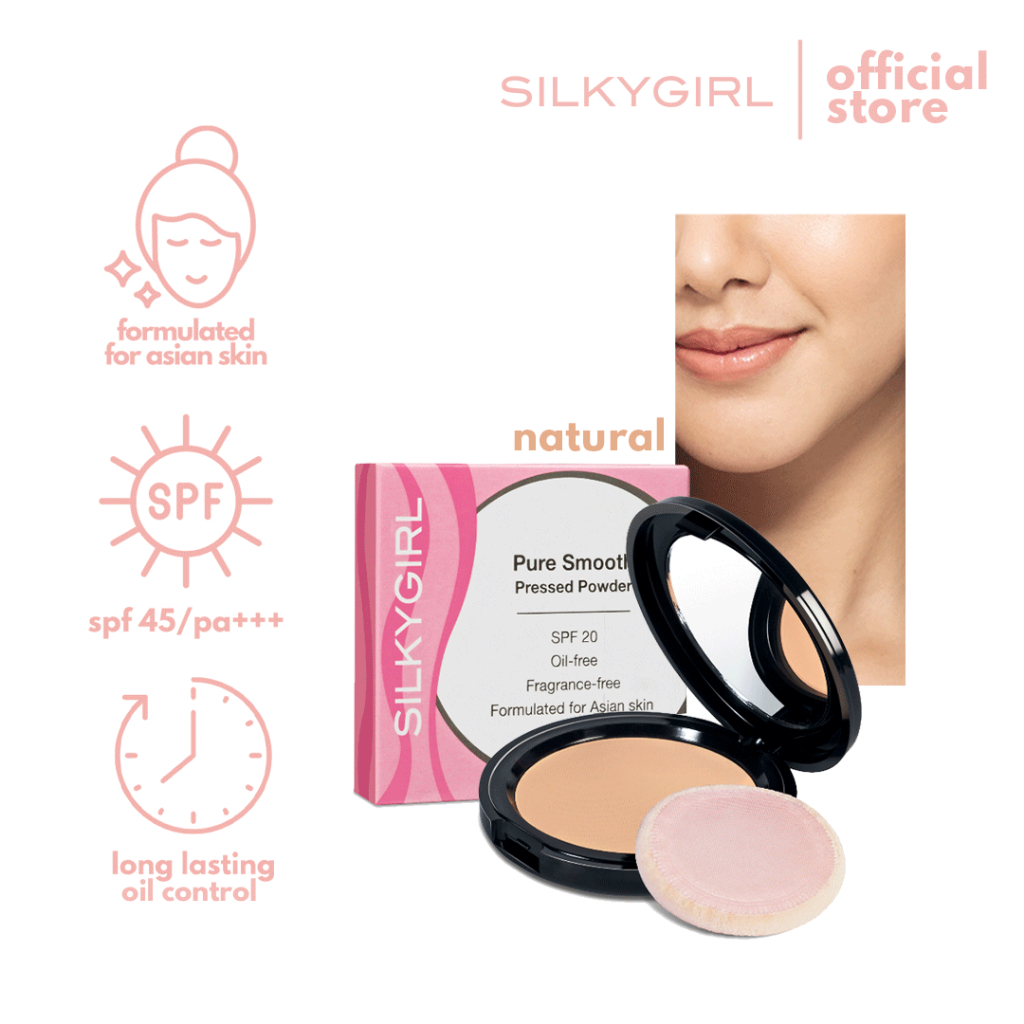 SilkyGirl Pure Smooth Pressed Powder (Natural) | Shopee Singapore