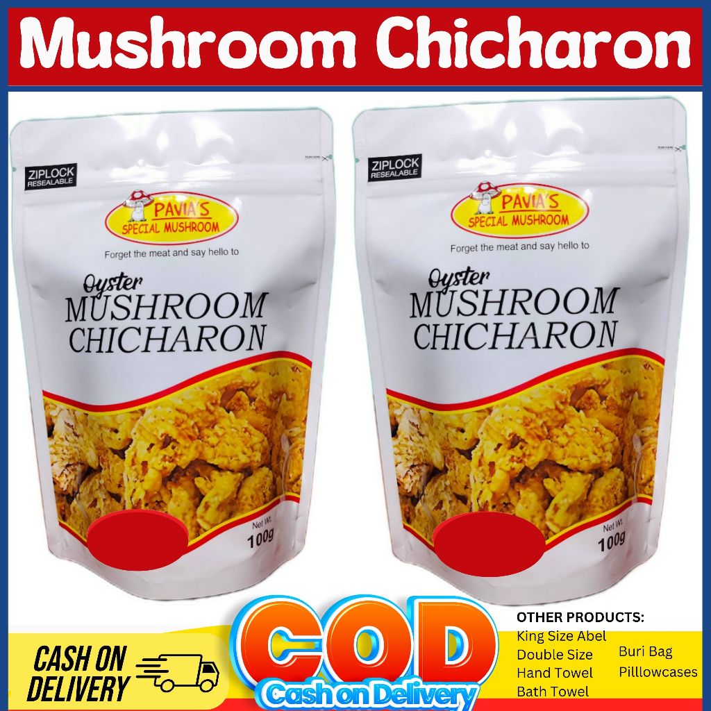 Mushroom Chicharon Mushroom Snacks Chicharon Bagnet wfh SNACKS ILOCOS ...