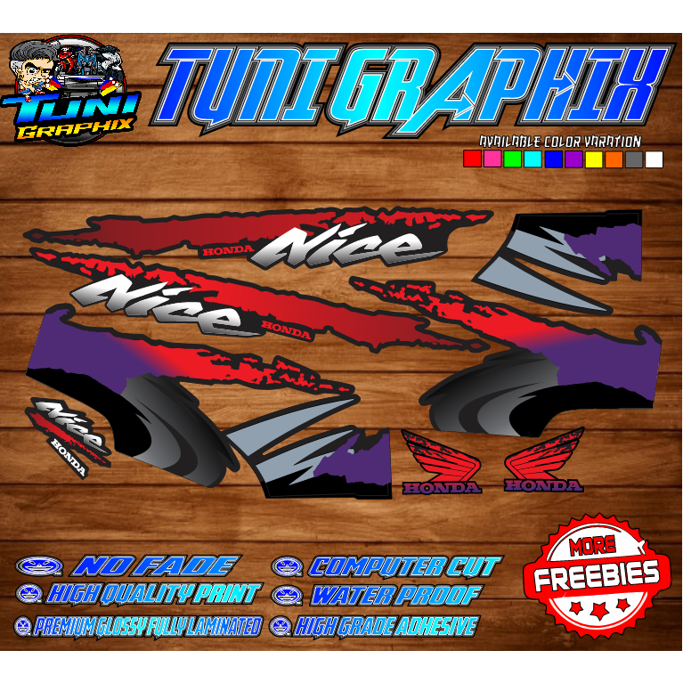 Honda Nice 125 / RS 125 1998 Decals | Shopee Singapore