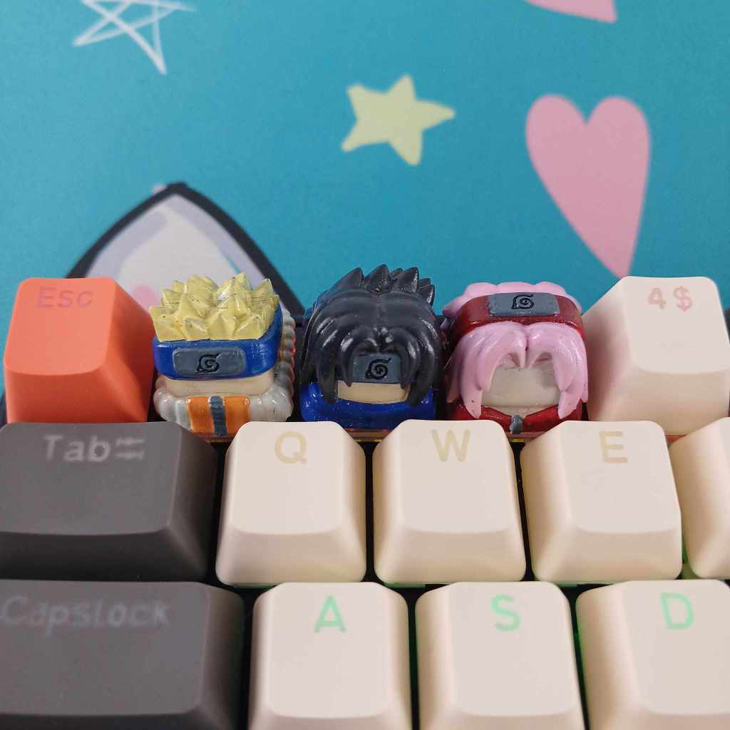 Naruto Sasuke Sakura 3D Printed Resin Keycaps | Shopee Singapore