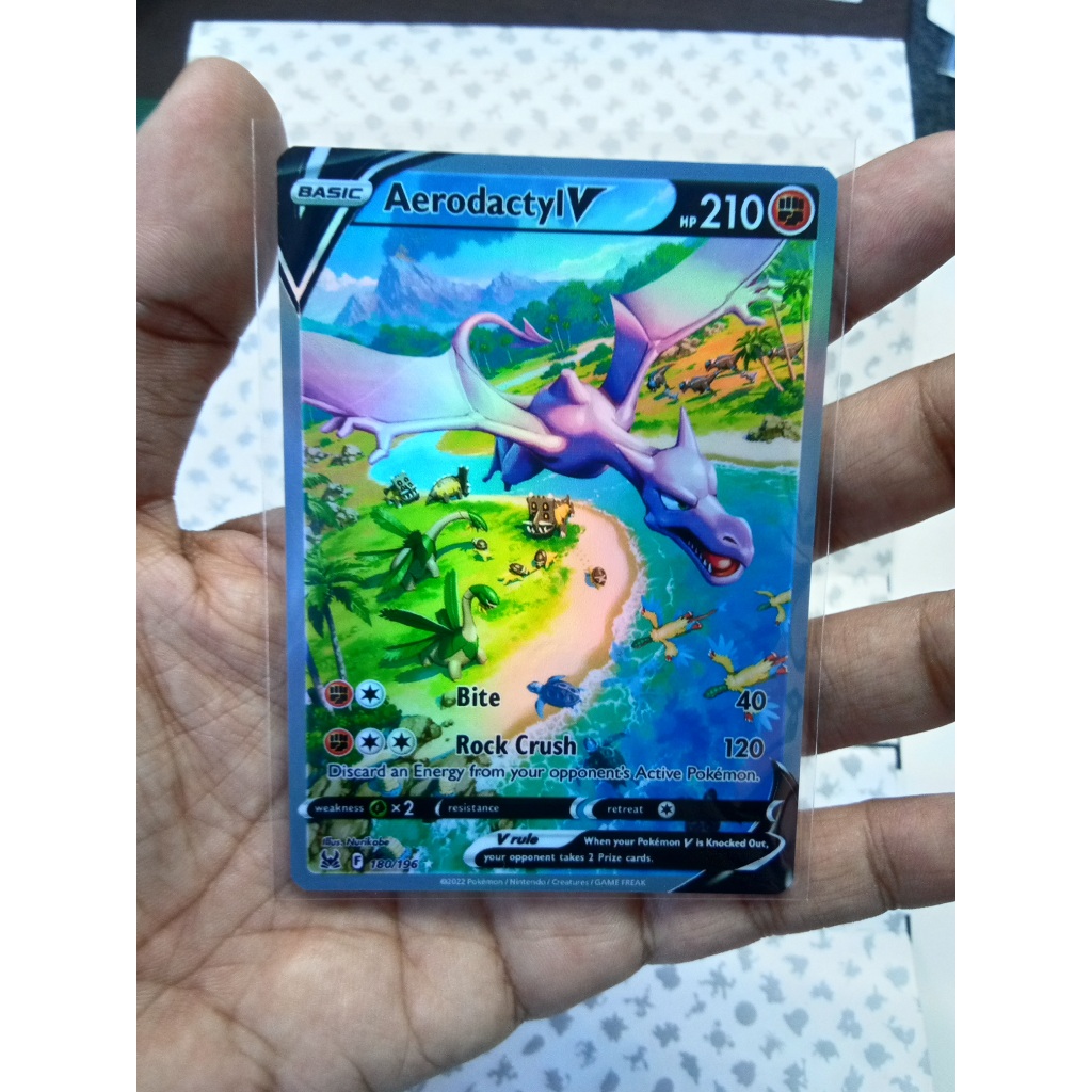 Custom Print/PROXY CARD - Aerodactyl V Ultra (LOR, SWSH11) | Shopee ...