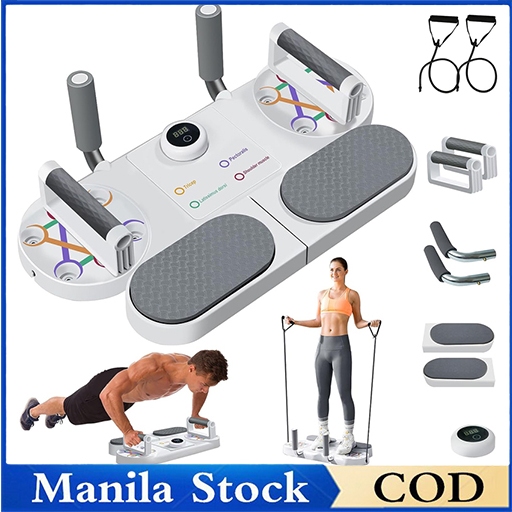 Push Up Board Plank Trainer Timer Function Adjustable Abdominal Muscle ...