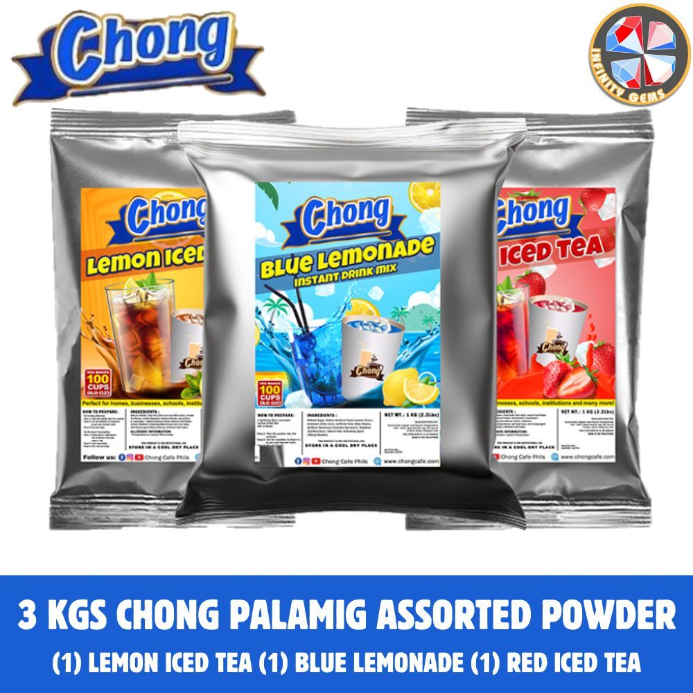 3 KGS CHONG PALAMIG ASSORTED PREMIXED POWDER [LEMON ICED TEA - BLUE ...