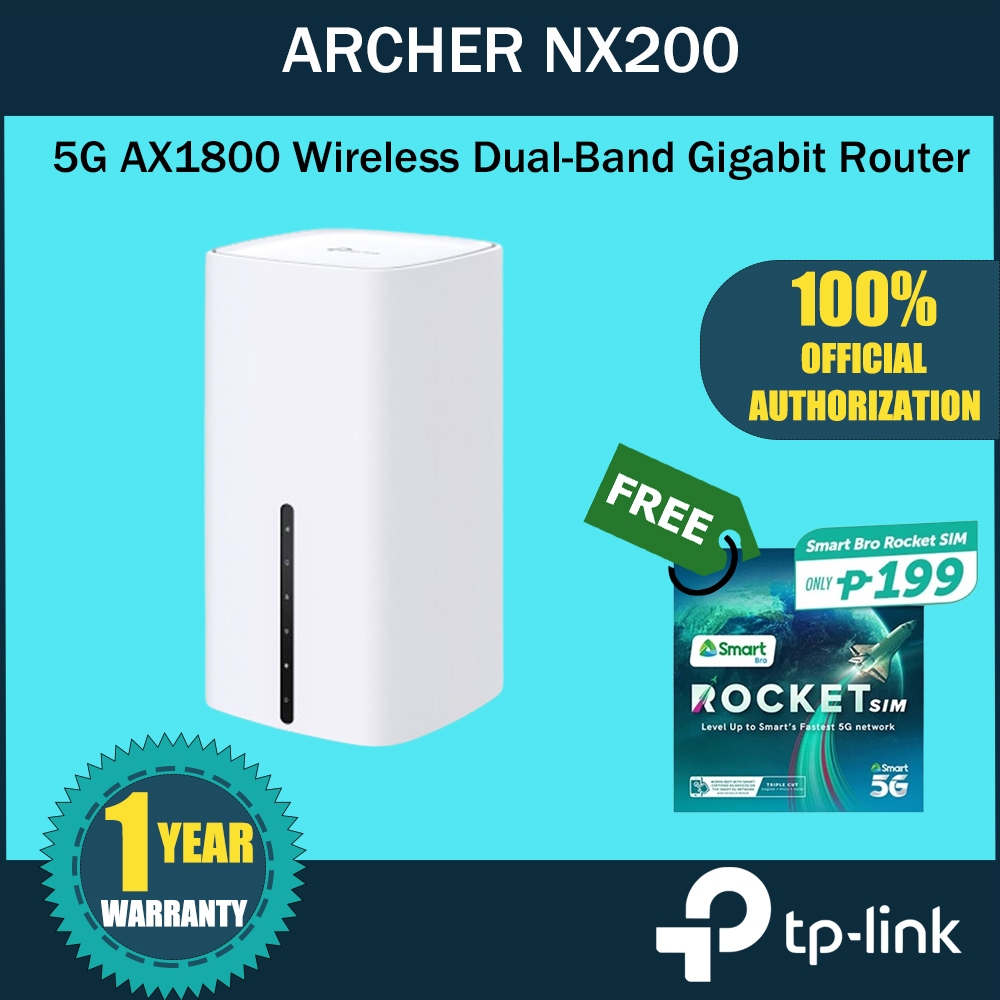 【FREEBIE SIM】TP-LINK Archer NX200 5G AX1800 Wireless Dual-Band Router ...