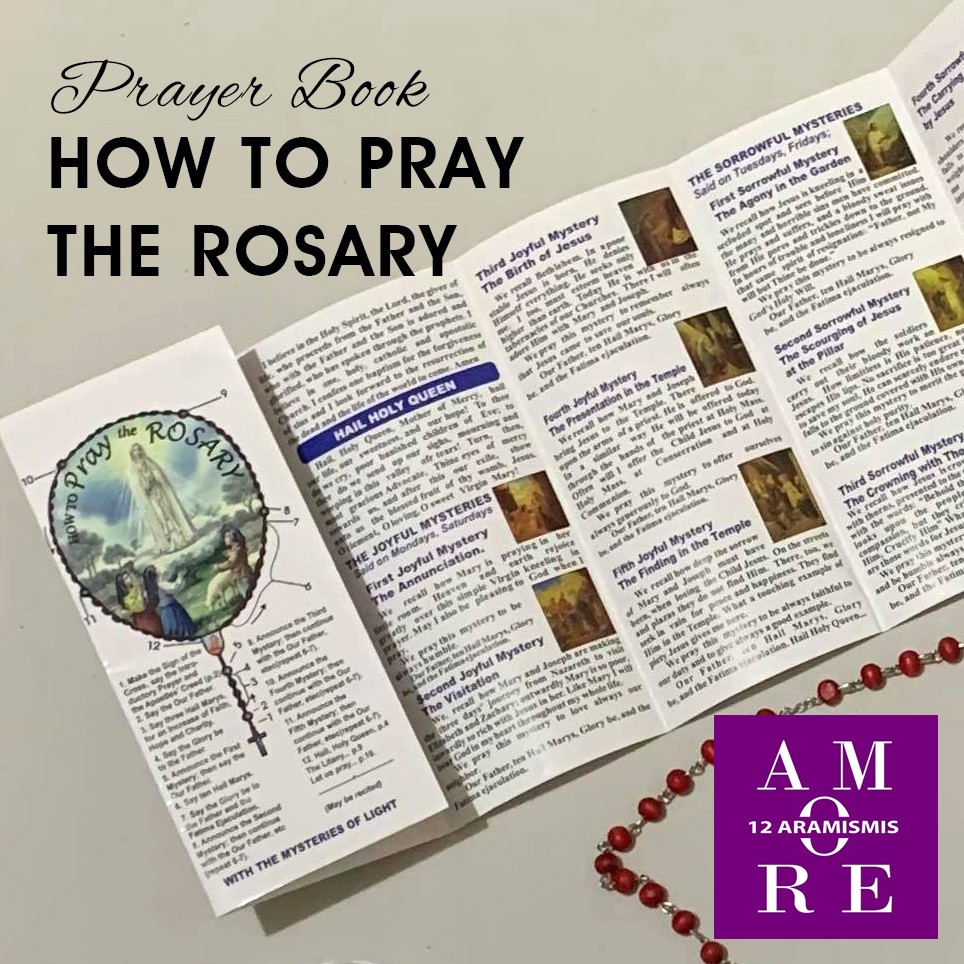 Prayer Pamphlet with Rosary - HOW TO PRAY THE ROSARY Catholic Prayer ...