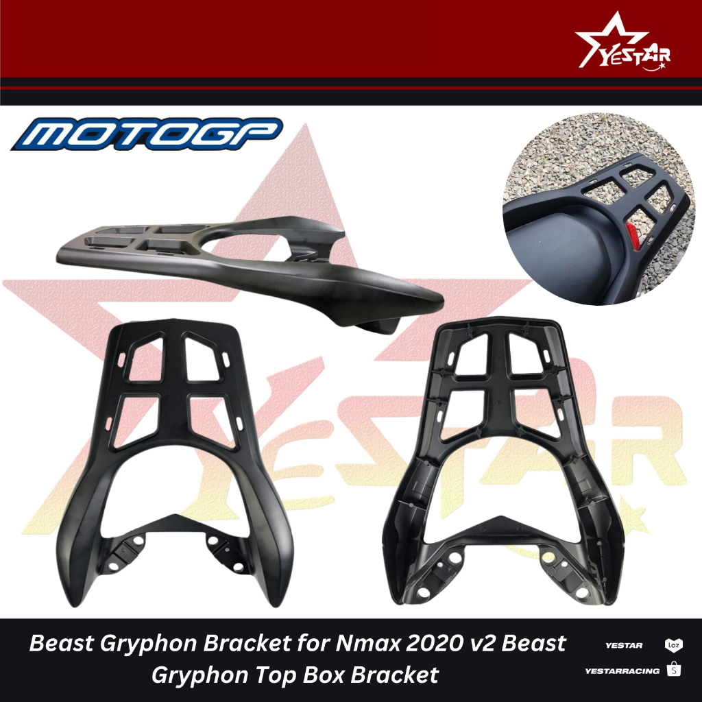 YESTAR PH Yamaha Nmax 2020 v2 version 2 Beast Gryphon Bracket Top Box ...