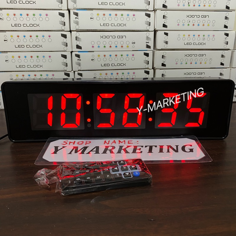 (120) Digital Clock with TIMER / COUNT-DOWN / STOP-WATCH (RED LED LIGHT ...