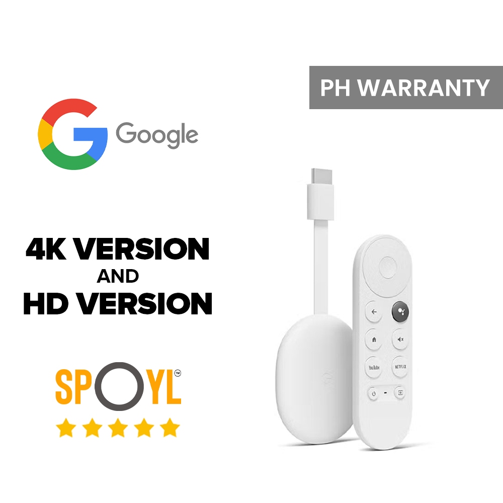 Google Chromecast 4 TV 4K / HD 4th gen 4k & HD Streaming Media Player ...