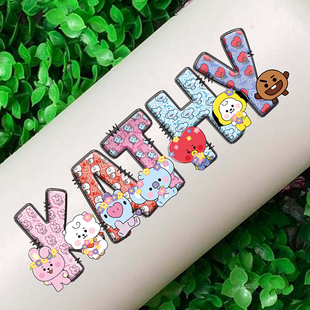 Personalized BT21 Name Vinyl Sticker for Tumbler | Shopee Singapore