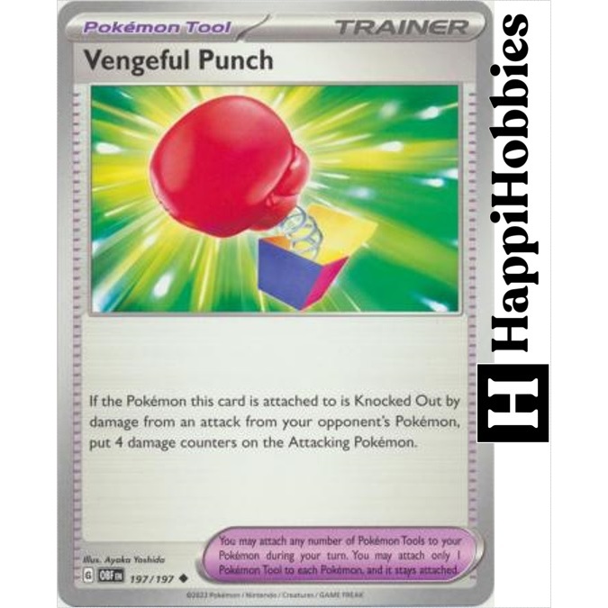 Vengeful Punch - 197/197 - Regular Trainer | POKEMON TCG: Scarlet and ...