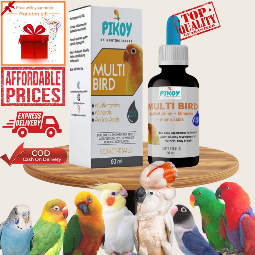 PIKOY MULTI BIRD Liquid Multi Vitamins & Mineral Drops With Essential ...