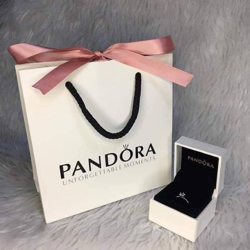 Pan Promise Ring with box and paper bag | Shopee Singapore