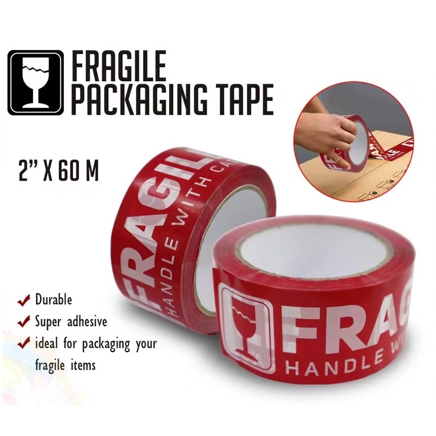 100mSticky Label Red Fragile Warning Label Sticker Fragile Handle with ... 100mSticky Label Red Fragile Warning Label Sticker Fragile Handle with ...