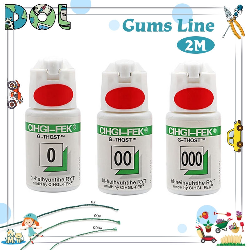 2M Gums Line Dental Thread Disposable Gingival Retraction Cord Knitted ...