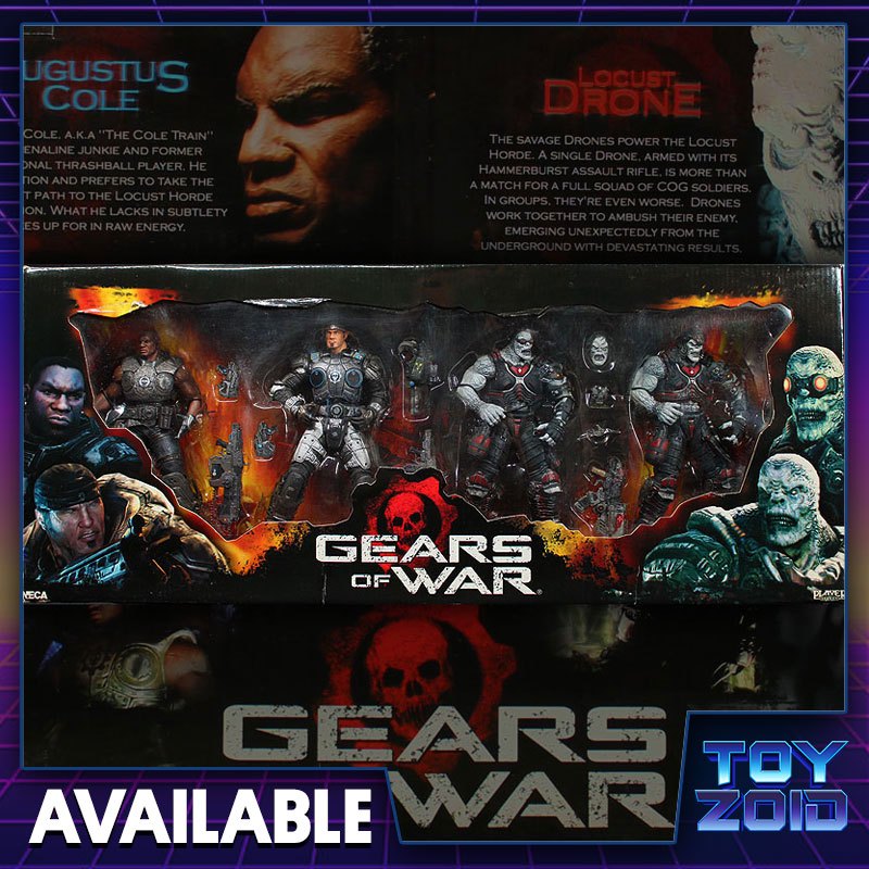 Neca Gears of War Series 1 Deluxe Boxed Set Marcus Fenix Augustus Cole ...