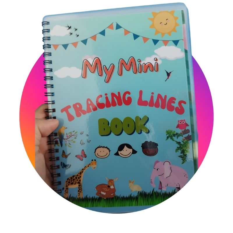 Laminated My Mini tracing line Book for kids with pen(pwede pang regalo ...