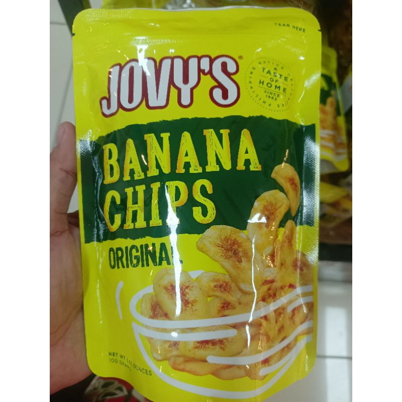 Jovis Banana chips 100 grams per pack | Shopee Singapore