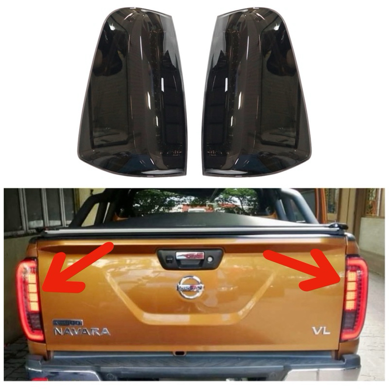 Nissan Navara 2015 - 2024 LED Tail Light Upgrade Smoke Set Version 1 ...