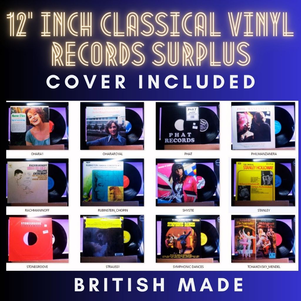 12” Inch Retro Classic Vinyl Records Music Albums Vintage Plaka SURPLUS ...