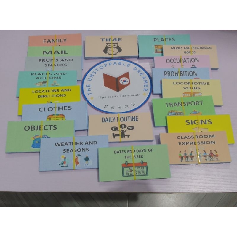 Korean Flashcard Set 1 (Eps-topik) | Shopee Singapore