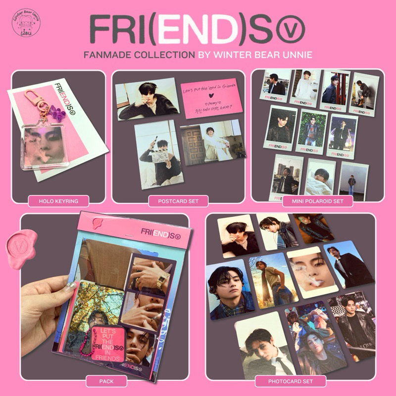 V TAEHYUNG FRI(END)S UNOFFICIAL FANMADE MERCH COLLECTION | FRIENDS ...