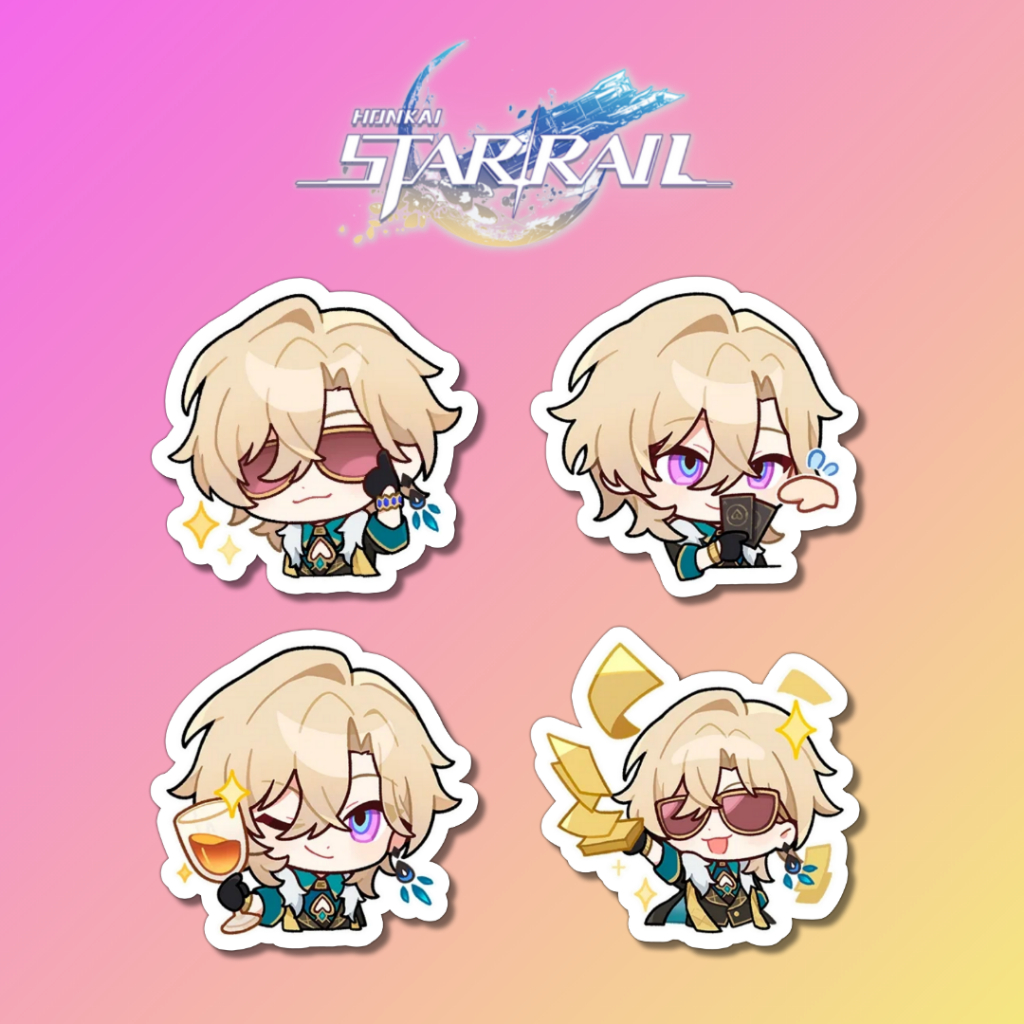 Honkai: Star Rail Aventurine Emoji Sticker Set (4pcs) | Shopee Singapore