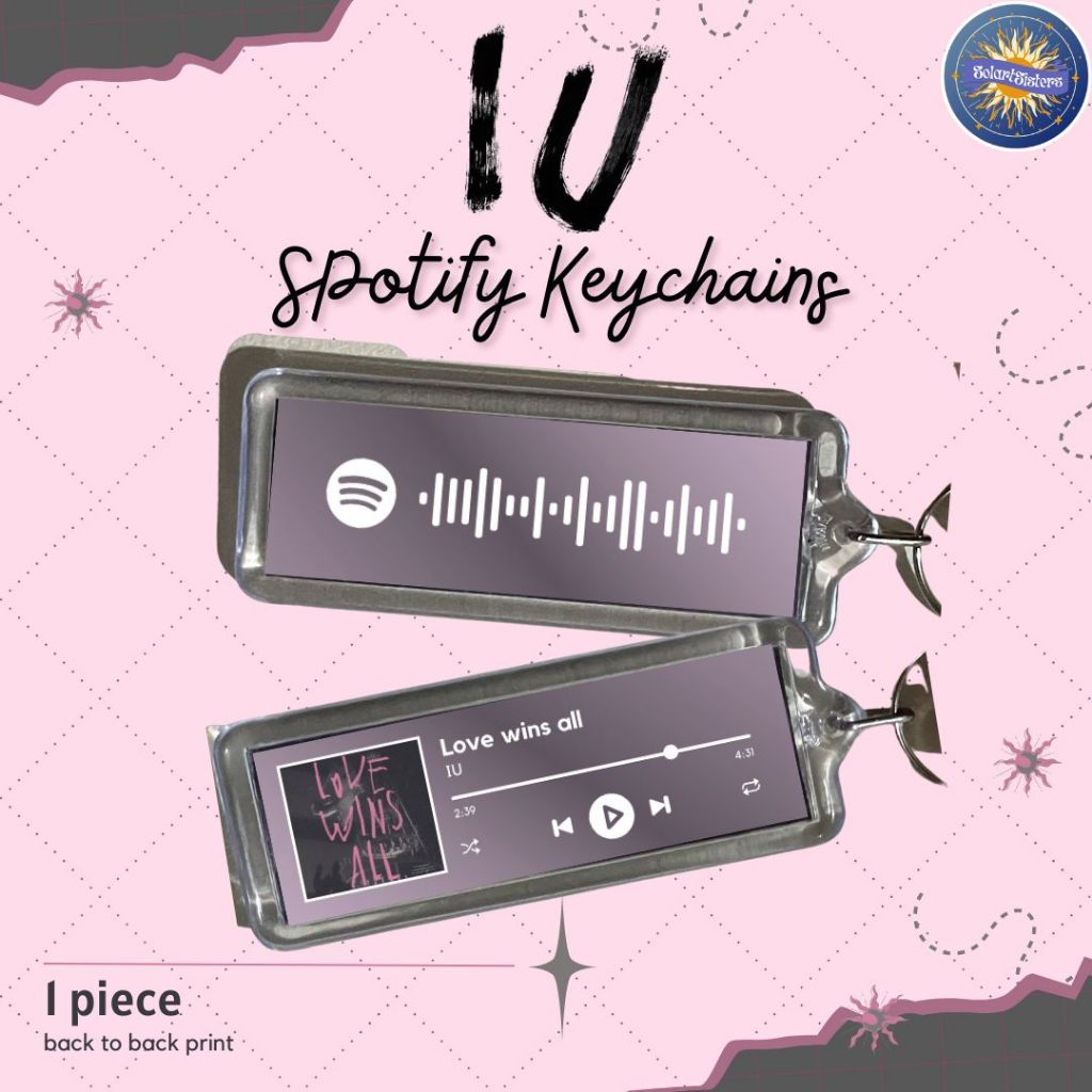 IU HEREH Lilac Eight Poem Last Fantasy Modern Times SPOTIFY KEYCHAINS ...