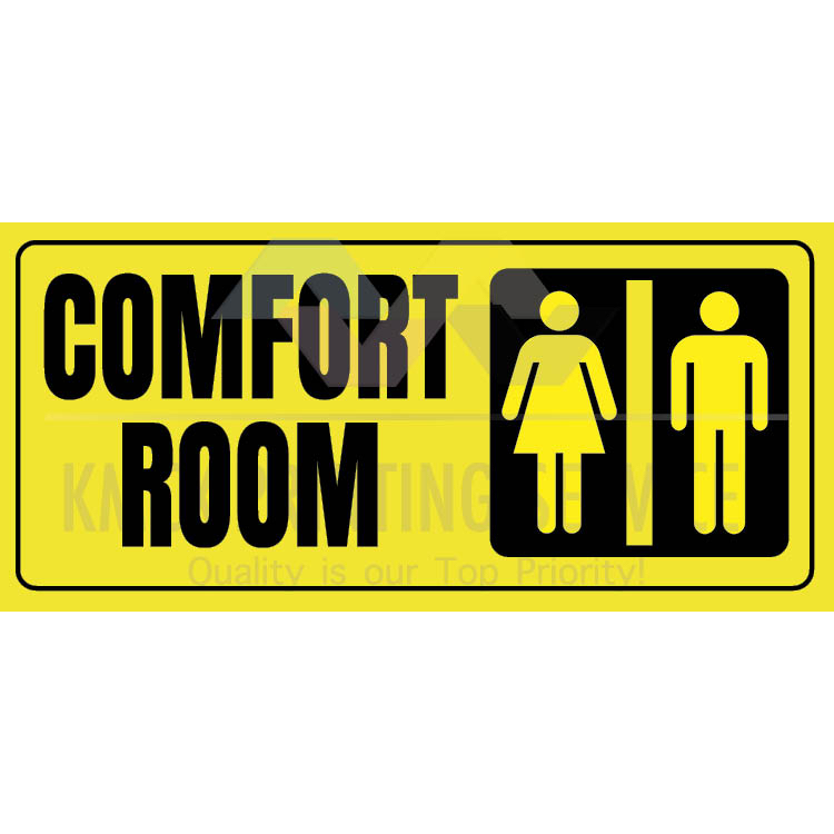 Comfort Room/Restroom Signages - Stickers & Sintra Board | Shopee Singapore