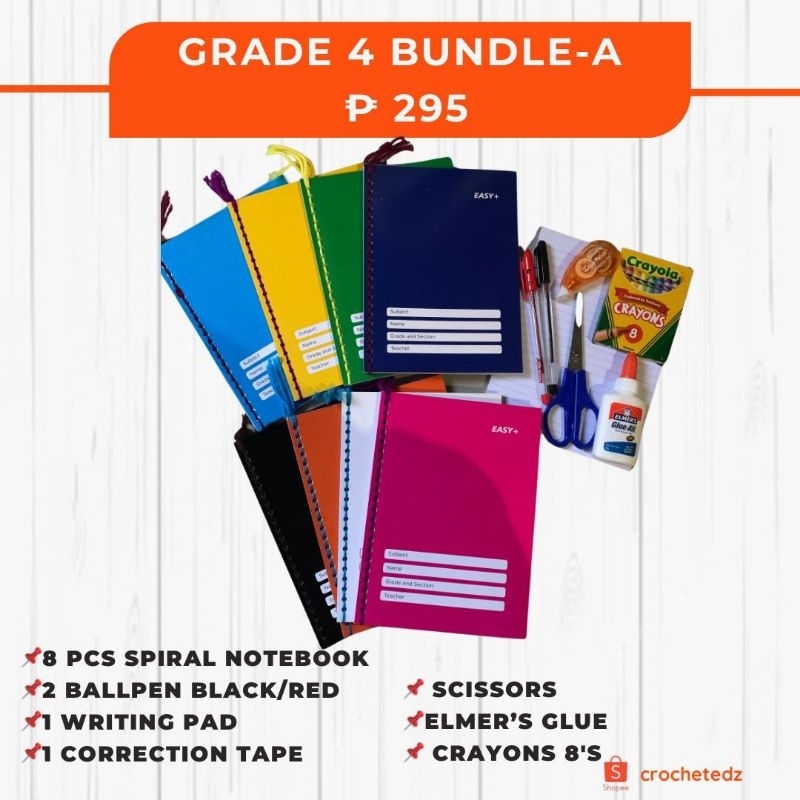 SCHOOL SUPPLIES GRADE 4 BUNDLE SET | Shopee Singapore
