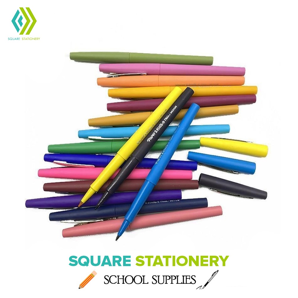Square Stationery Papermate Flair Coloring Pen Ballpen 24pcs | Shopee ...