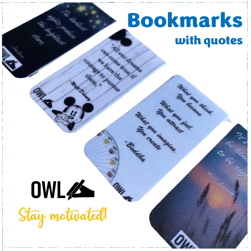 Magnetic Bookmarks With Motivational Quotes For Positive Thinking ...