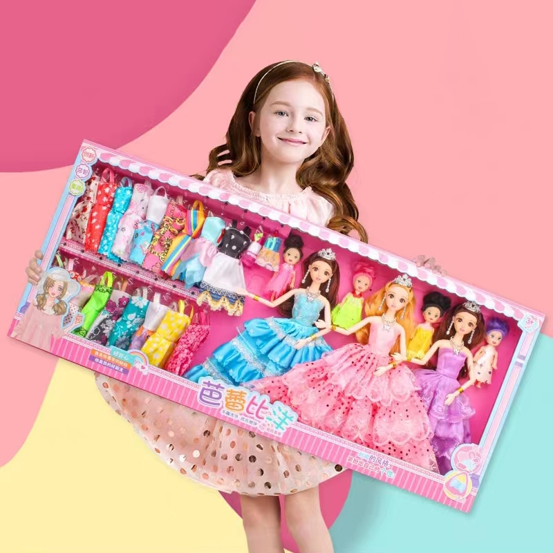 Baby Doll Set Girls Princess Large Size Doll Gift Box Children's Toys ...