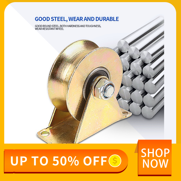 Heavy Duty Sliding Door Pulley V-Groove Sliding Door Roller 1.2 in - 4 ...