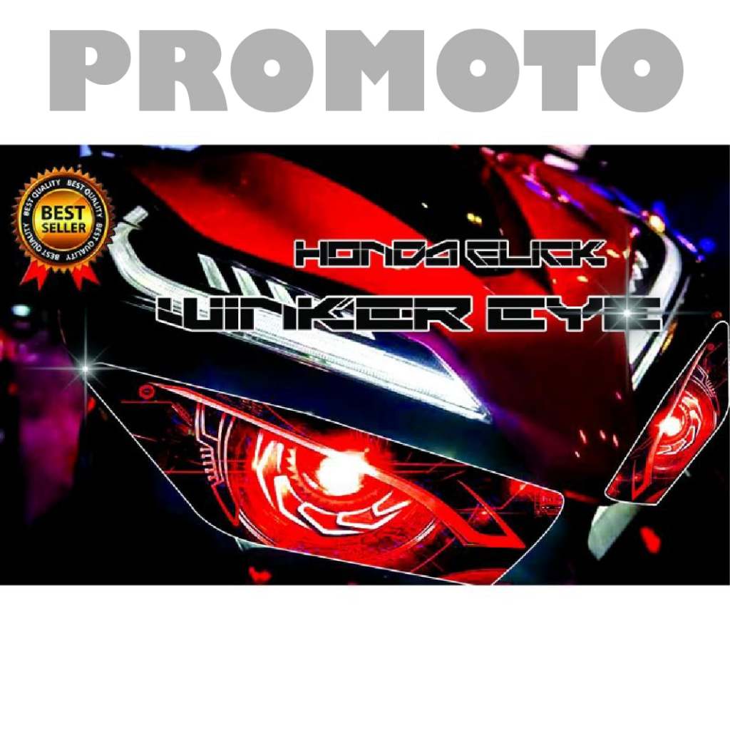 HONDA CLICK V4 V3 V2 125i 150i Winker Eye Transparent Sticker | Shopee ...