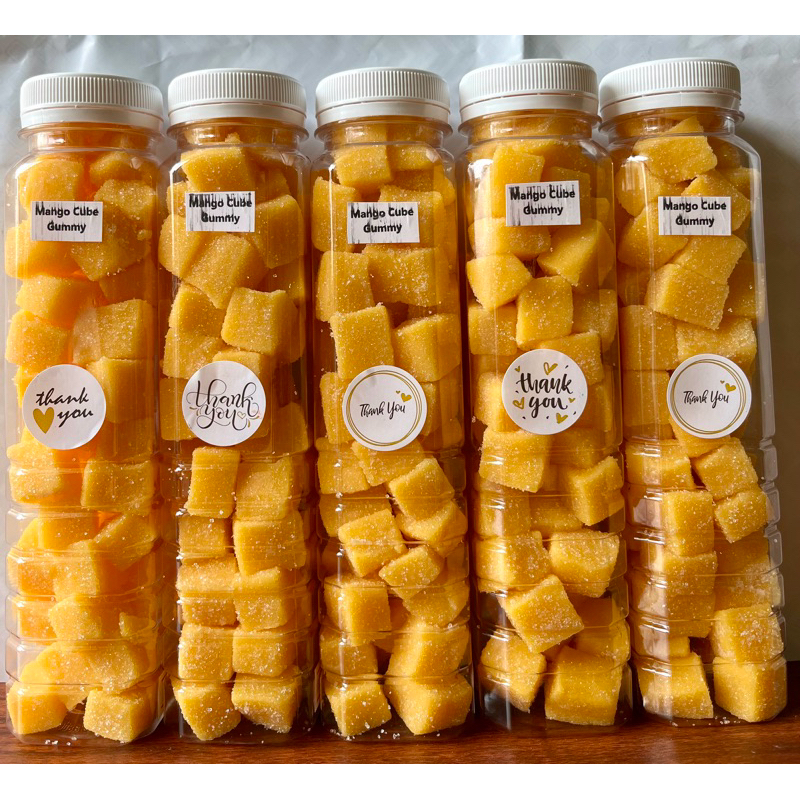 Mango Cube (Gummy) in 350ml Bottle (300grams) | Shopee Singapore