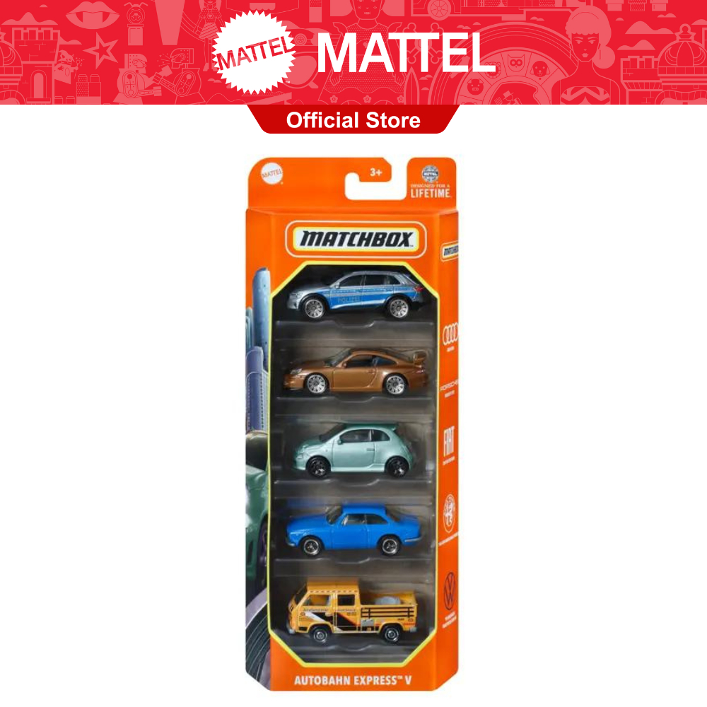 Matchbox Hero City 5 Car Pack Die-cast Vehicle Autobahn Express V Toy ...