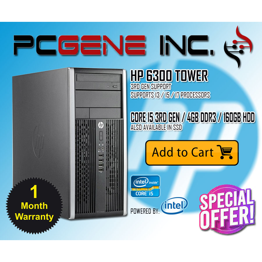 Hp 6300 Tower 3RD GEN CPU | Shopee Singapore