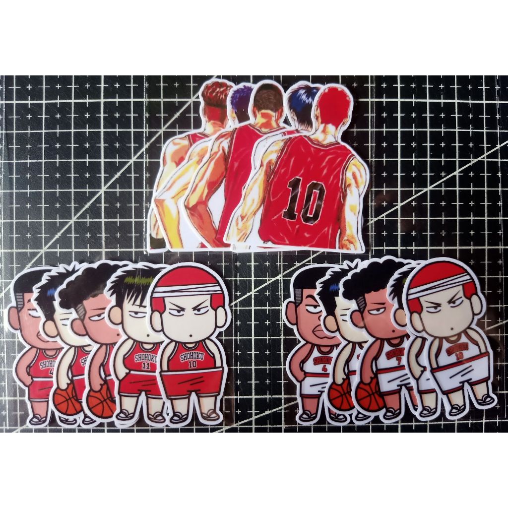Slam Dunk Sticker - Waterproof Vinyl Sticker sold per set | Shopee ...
