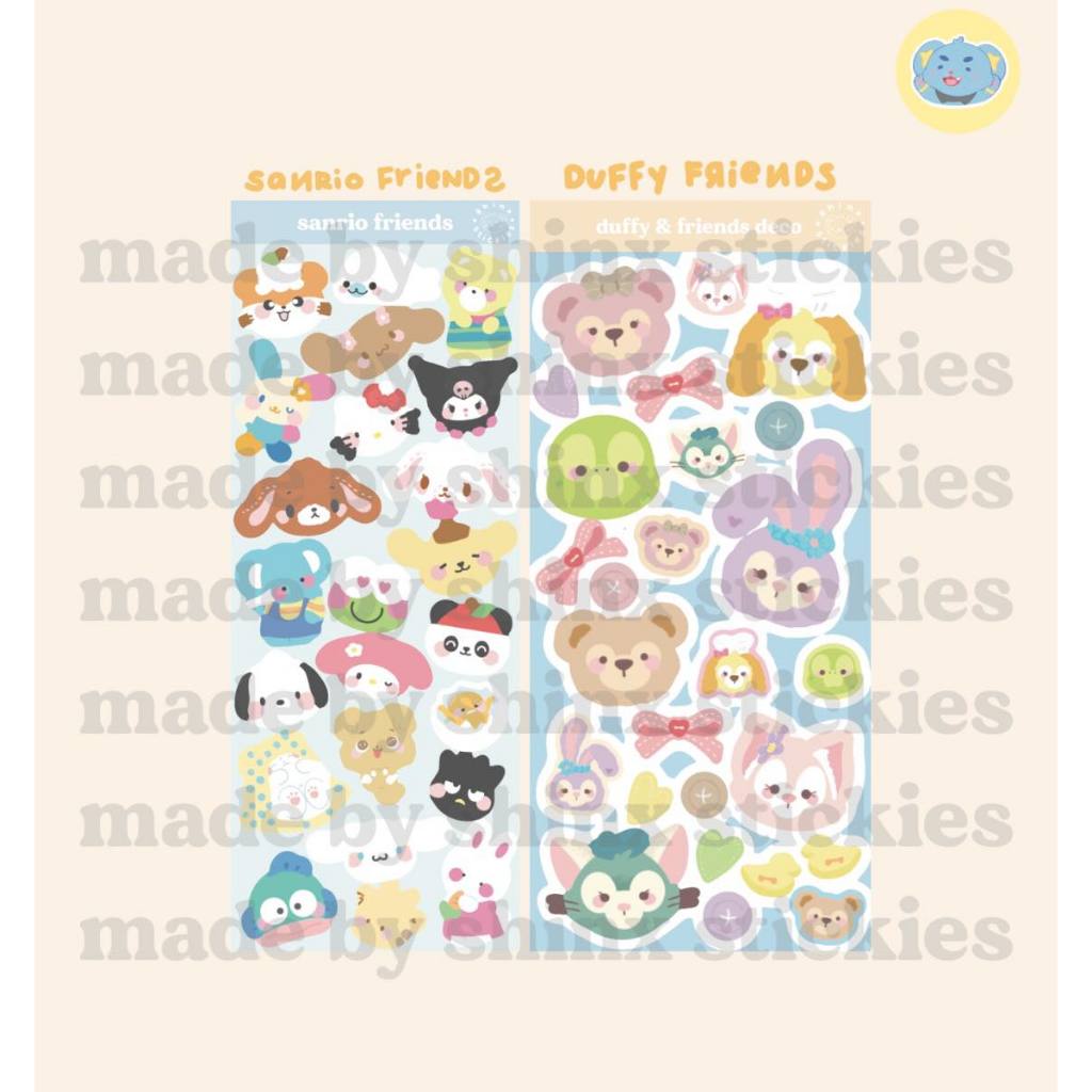 character sheets | by Shinx Stickies | sanrio duffy stickers for ...