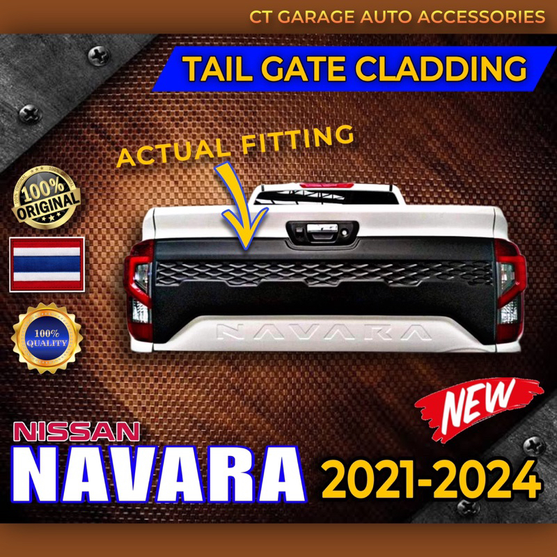 NISSAN NAVARA 2021-2024 TAIL GATE CLADDING | Shopee Singapore